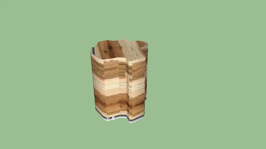 modern log side table | 3D Warehouse