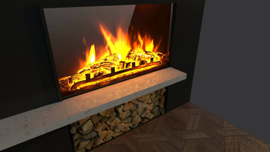 fireplace emissive vray ready | 3D Warehouse