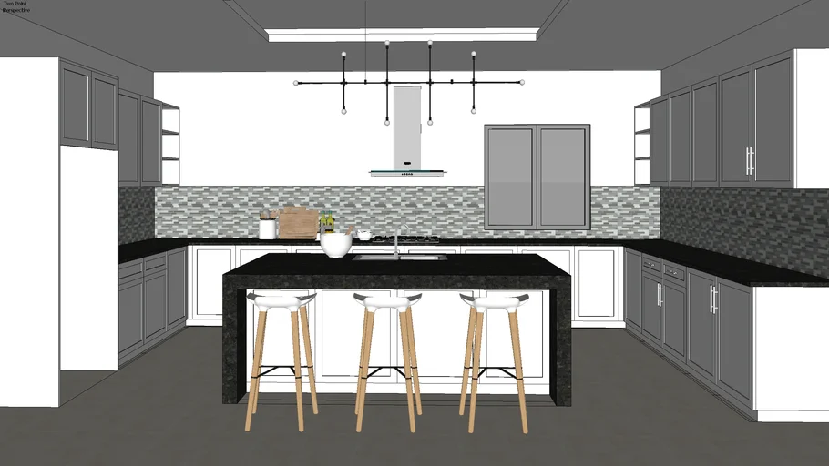 Detailed Kitchen with textures | 3D Warehouse