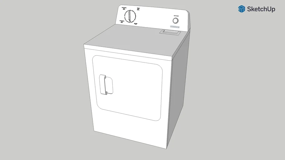 Conservator (By Whirlpool) (Crosley) Gas Dryer 6.5 Cu. Ft | 3D Warehouse