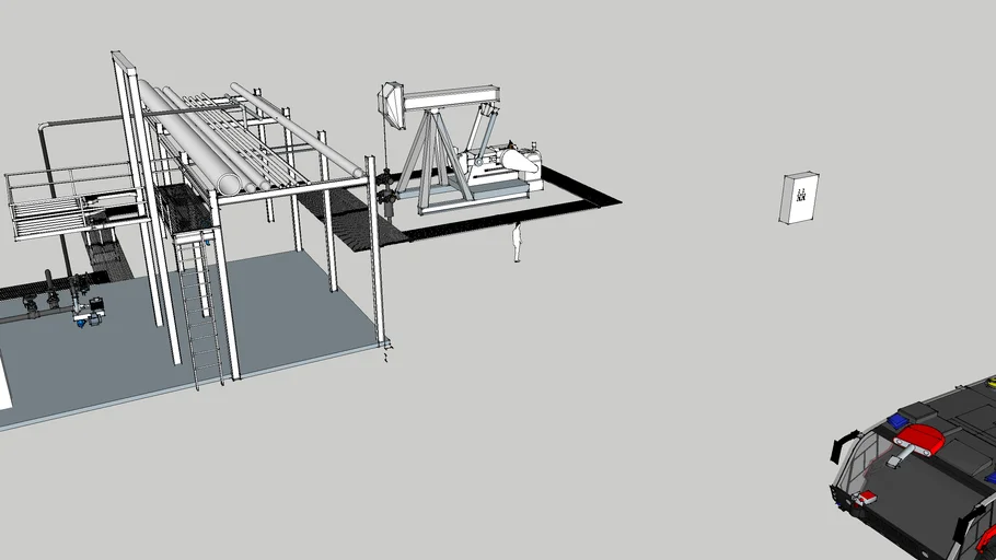 Industrial oil field training field | 3D Warehouse