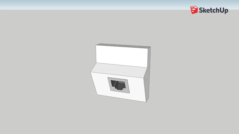 Ethernet LAN port wall RJ45 | 3D Warehouse