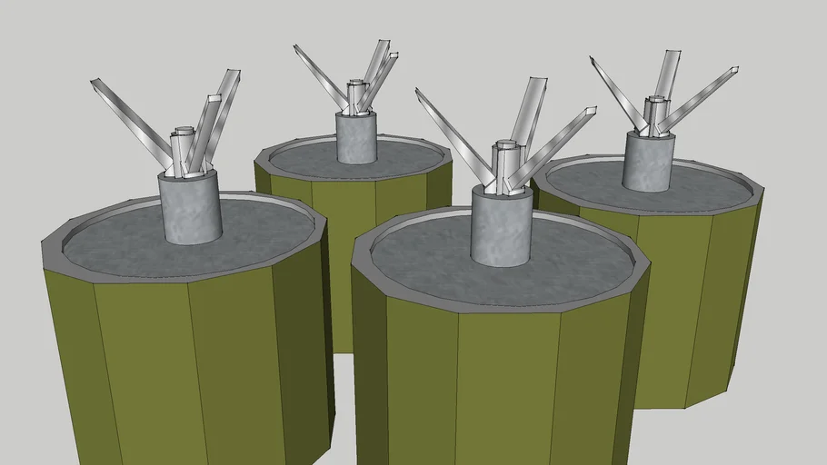 Portable Land Mines (M16A1 AP Mines) | 3D Warehouse