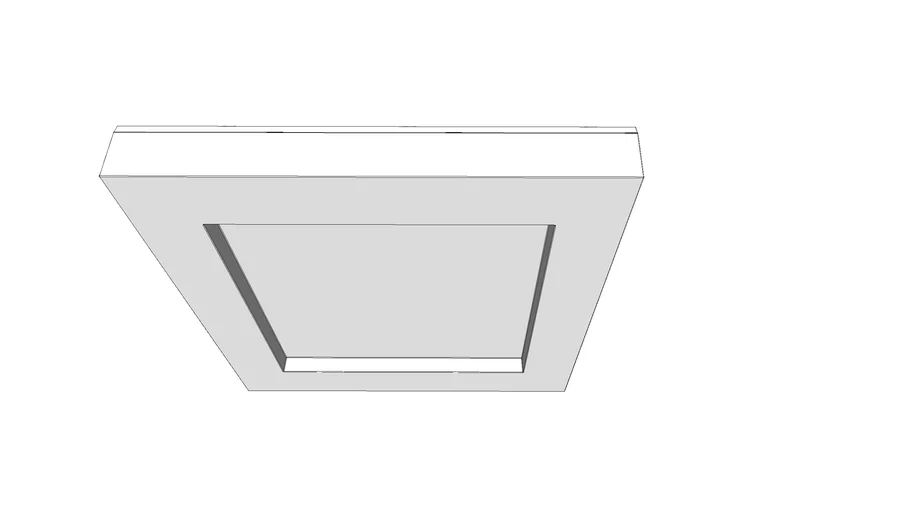 Plafon difuso Polar mega 13W LED Interlight | 3D Warehouse