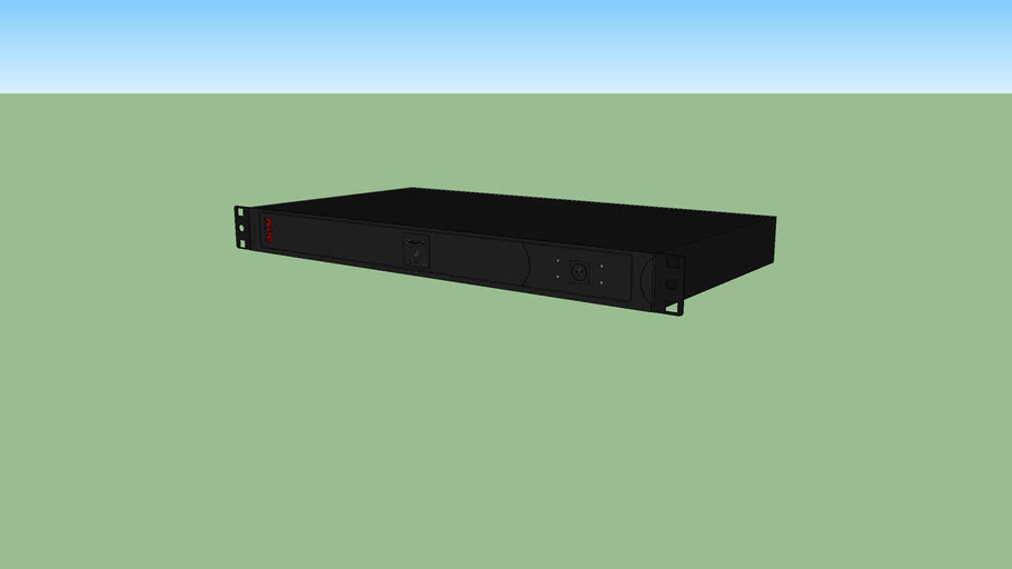 APC Smart-UPS SC 450 rackmount UPS unit | 3D Warehouse