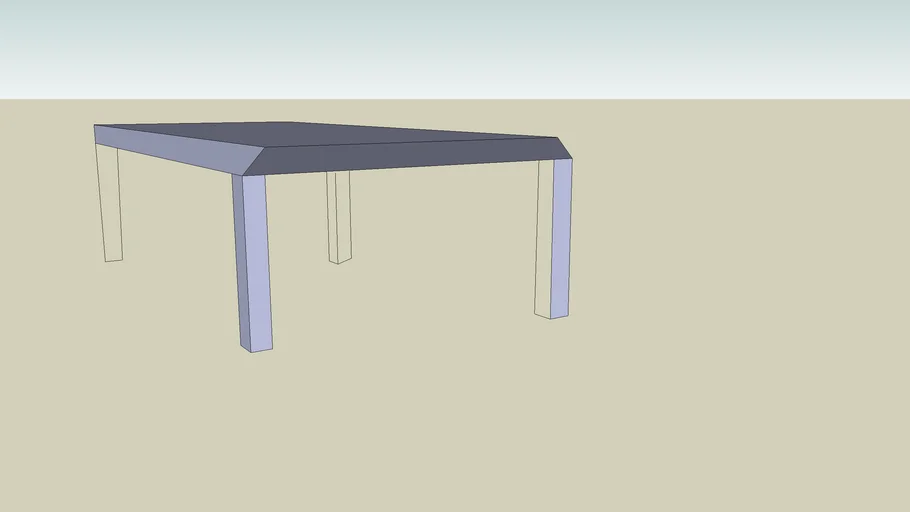 simple desk | 3D Warehouse