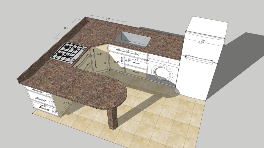 J kitchen | 3D Warehouse