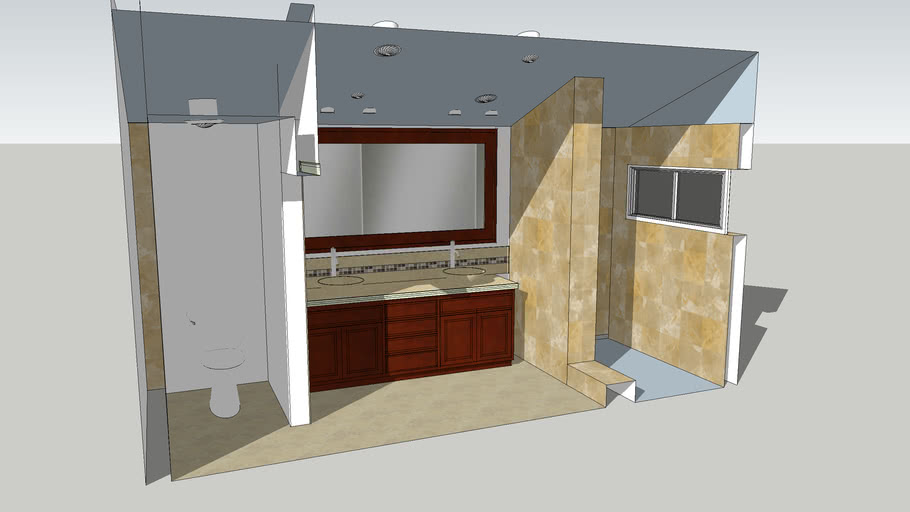 Master bathroom remodel. Includes cross sections. | 3D Warehouse