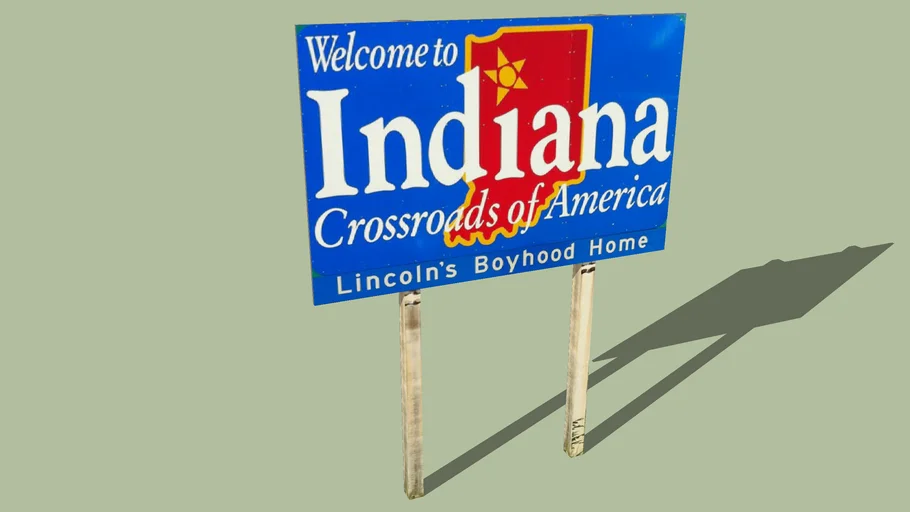 Welcome Sign Indiana | 3D Warehouse