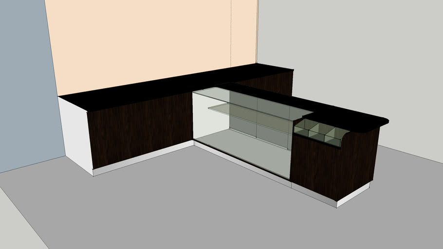glass counter | 3D Warehouse