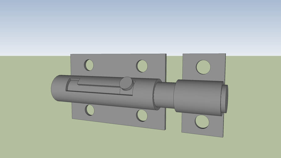 Barrel Slide Lock | 3D Warehouse