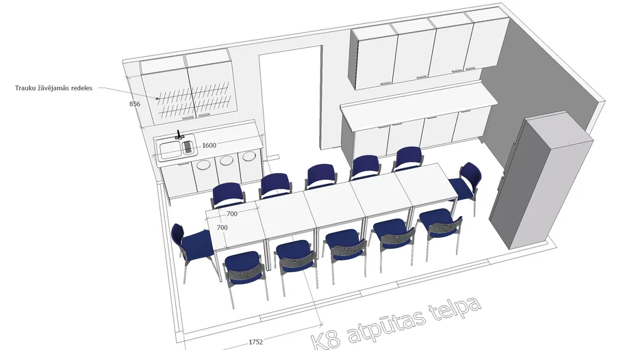 Grinex K8 atpūtas telpa | 3D Warehouse