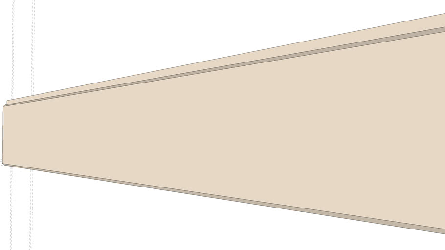 Machimbre Prepintado Blanco 18x146mm | 3D Warehouse