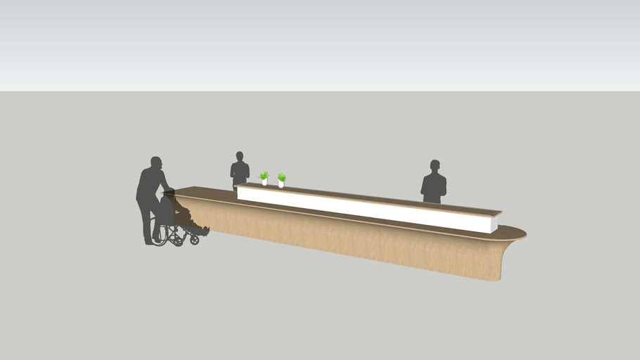 Reception counter | 3D Warehouse