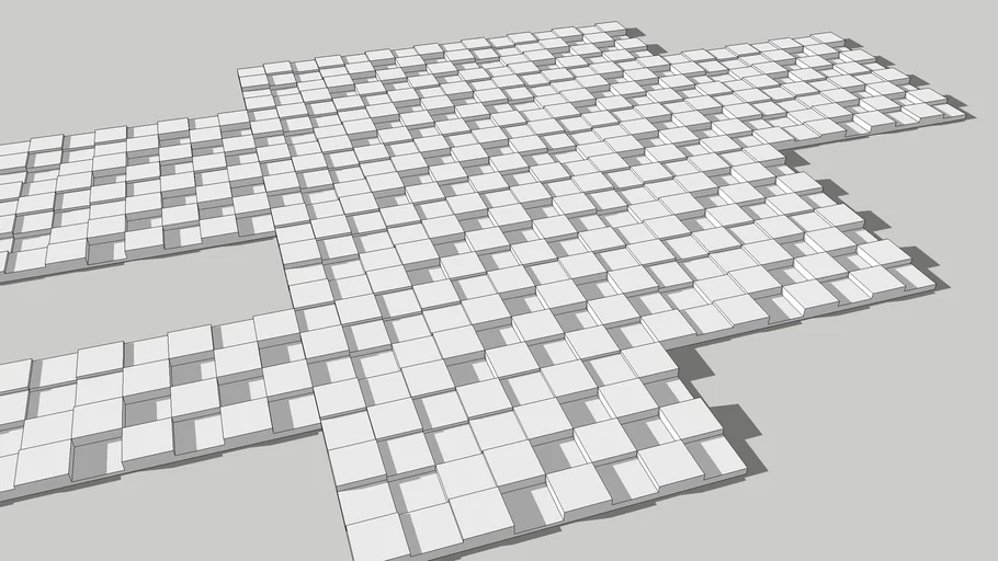 PIXEL 3D ZICARO wall panel | 3D Warehouse