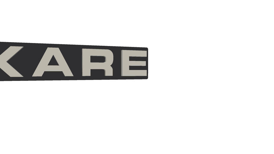 43096 KARE logo illuminated letters Backlight 50 cm | 3D Warehouse