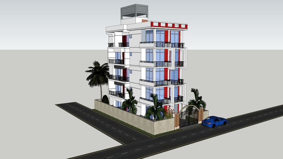 5 storey building | 3D Warehouse