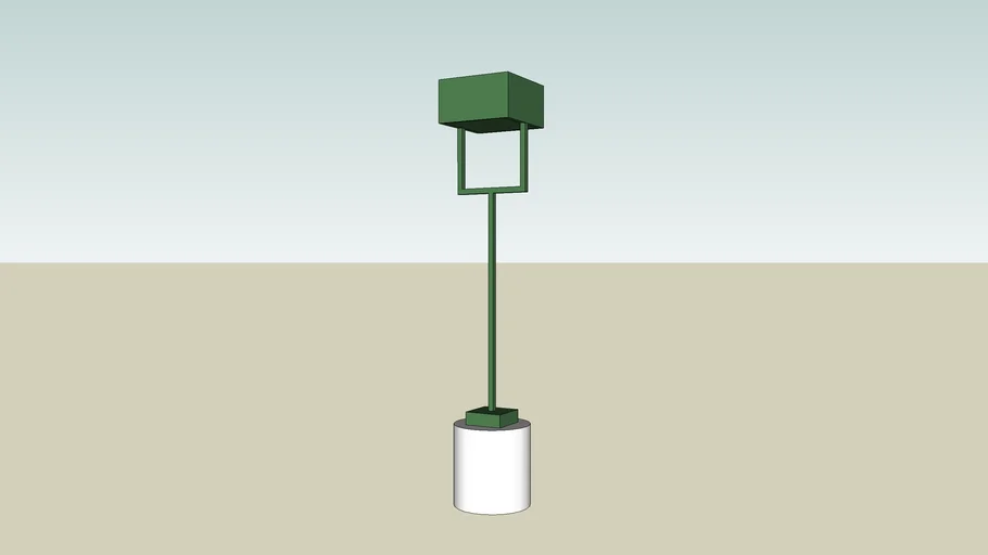 8’ LIGHT POLE-OUTSIDE | 3D Warehouse