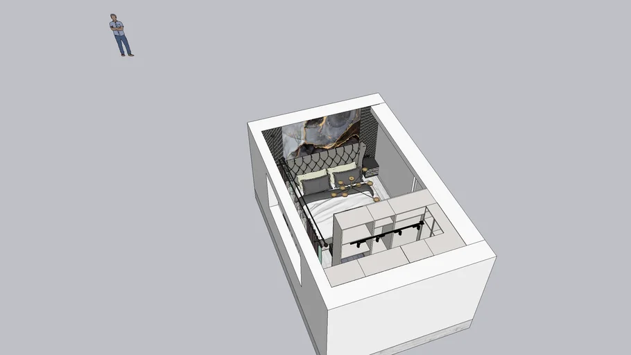 Bedroom with dressing | 3D Warehouse