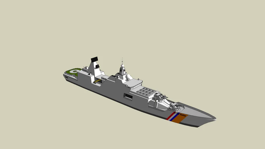 Hr.ms. Burker, Van Rijn class OPV | 3D Warehouse