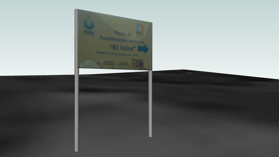 Valla - Entrada Planta Potabilizadora El Isiro | 3D Warehouse