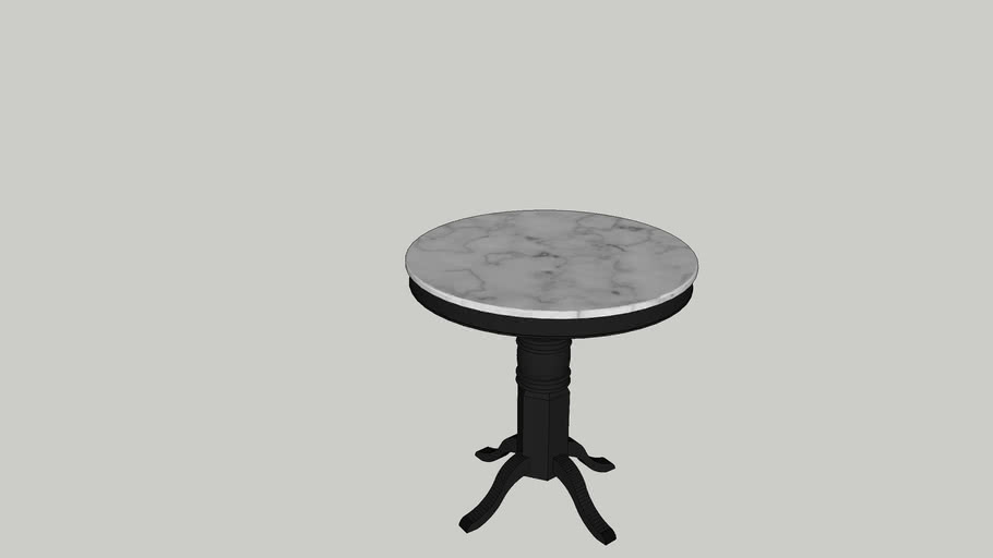 Round dining table restaurant cafe | 3D Warehouse