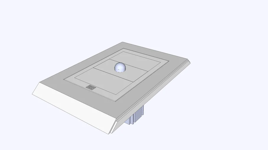 Sensor de Presença Modular Refinatto Branco-Branca | 3D Warehouse