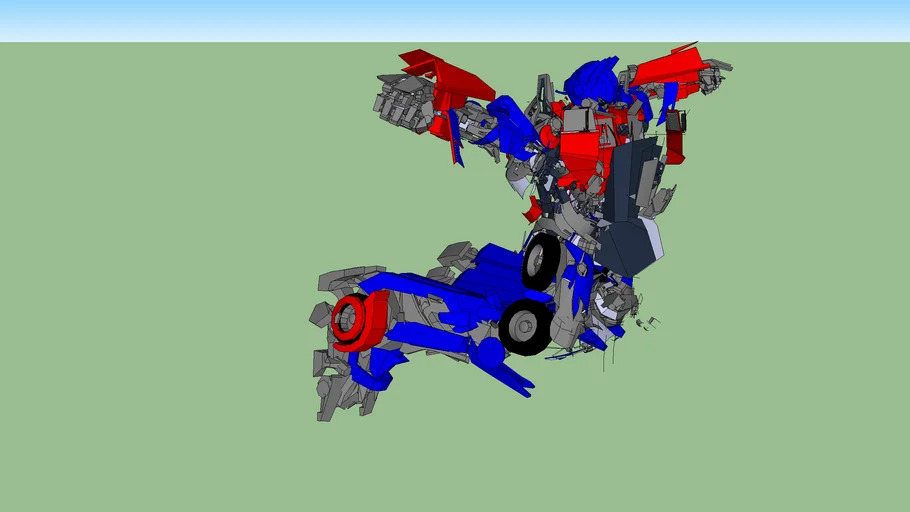 Optimus prime jumping | 3D Warehouse