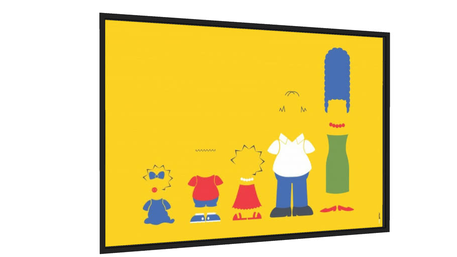 Quadro Simpsons Minimalista - Galeria9, por Rafa Gomes | 3D Warehouse