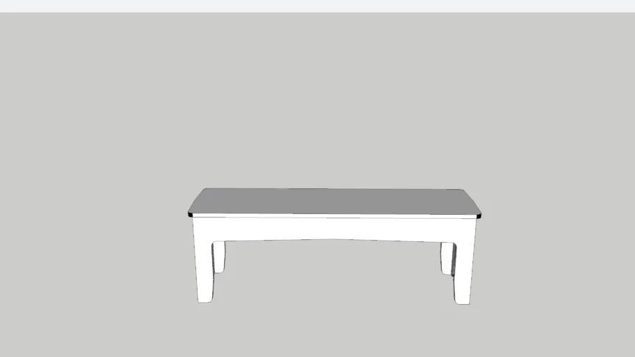 Ledge Lounger Mainstay 52 inch Dining Bench | 3D Warehouse