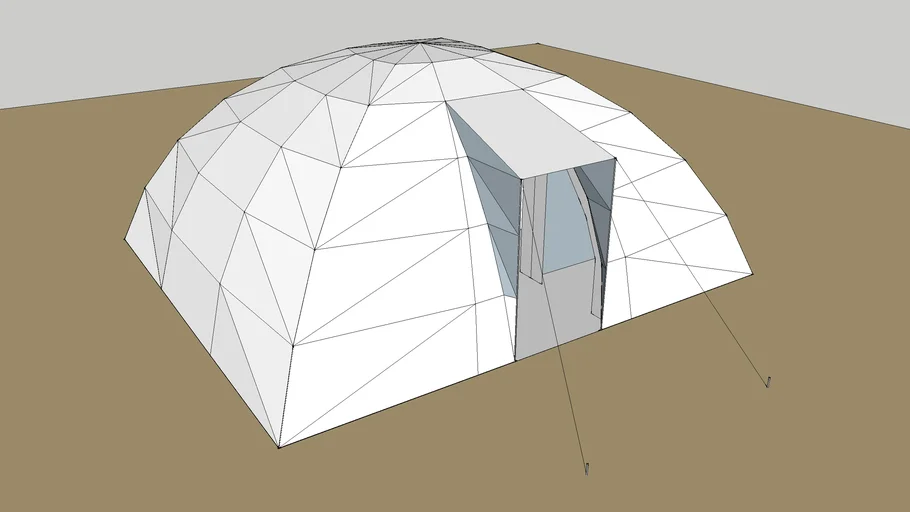een draagbare tent, CAD | 3D Warehouse