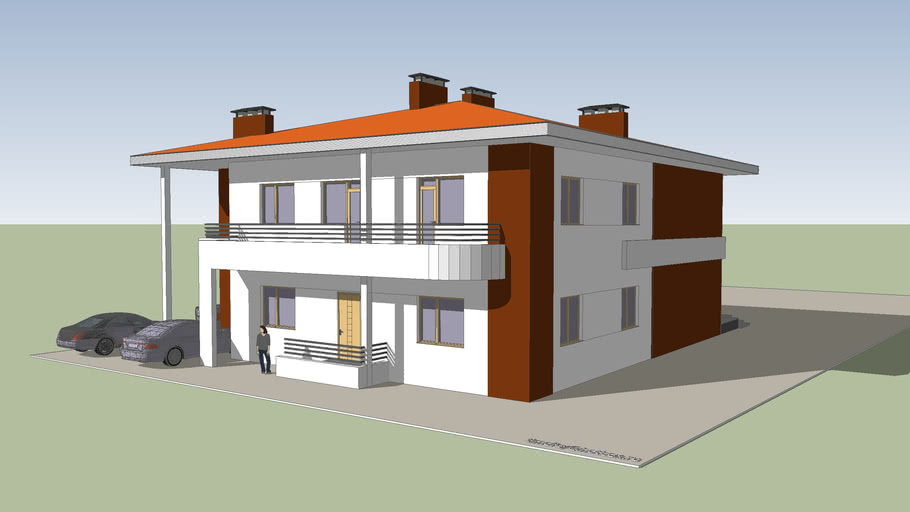 Example house var. 1 | 3D Warehouse