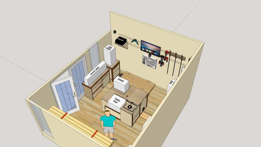 Sketchup Woodworking Shop Layouts Evolving A Design In SketchUp