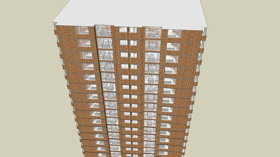 Edificio de apartamentos | 3D Warehouse