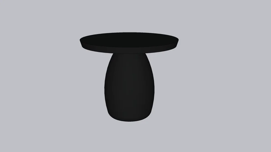 Orb Base Tall Side Table - West Elm | 3D Warehouse