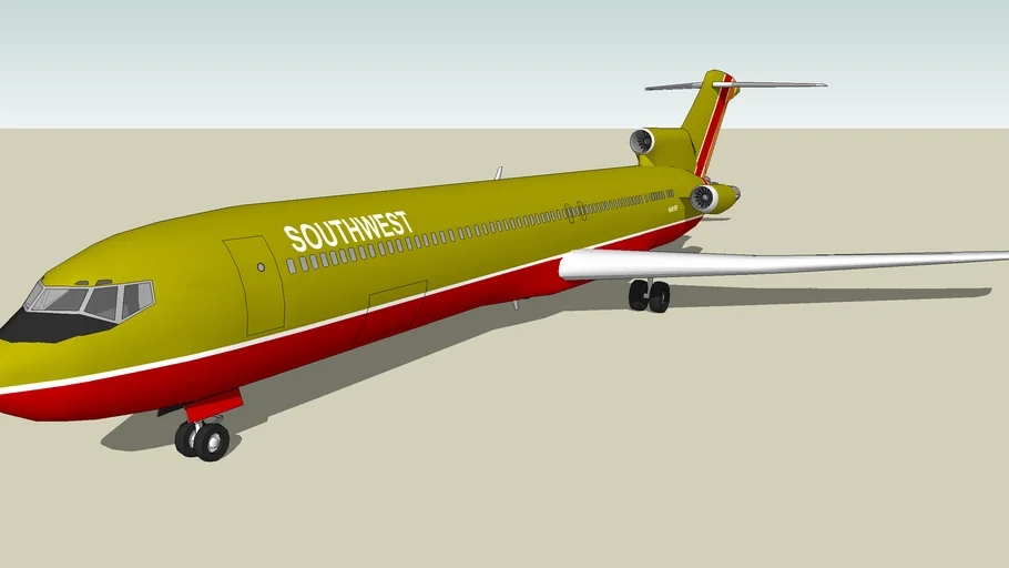 Southwest Airlines Boeing 727-200 | 3D Warehouse