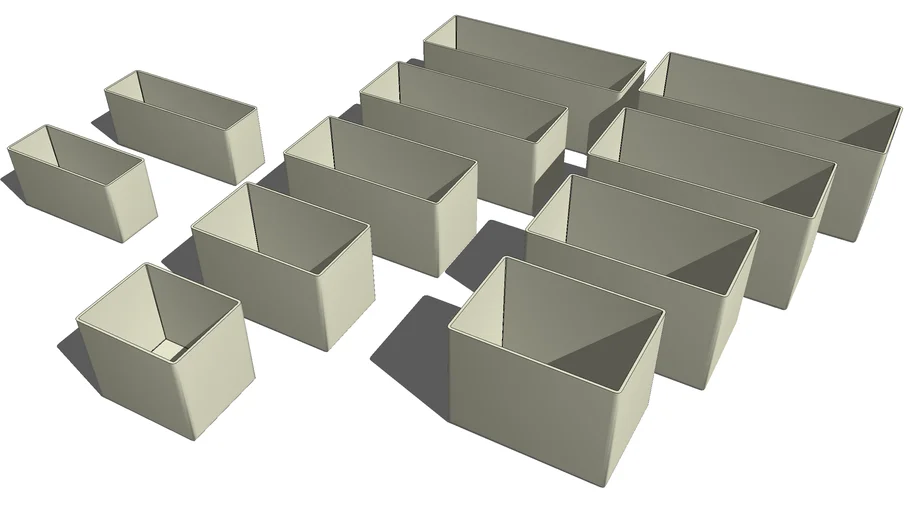 Delta Rectangular Container | 3D Warehouse