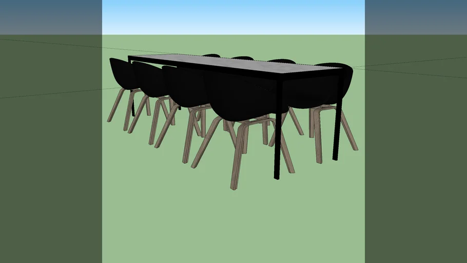 Minimal dining table for work | 3D Warehouse