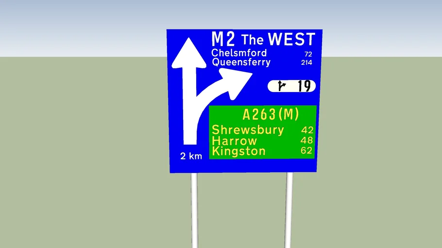 Motorway ADS 2 km | 3D Warehouse