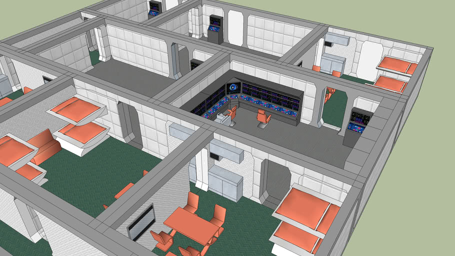 ground Control house deep sifi space control room | 3D Warehouse