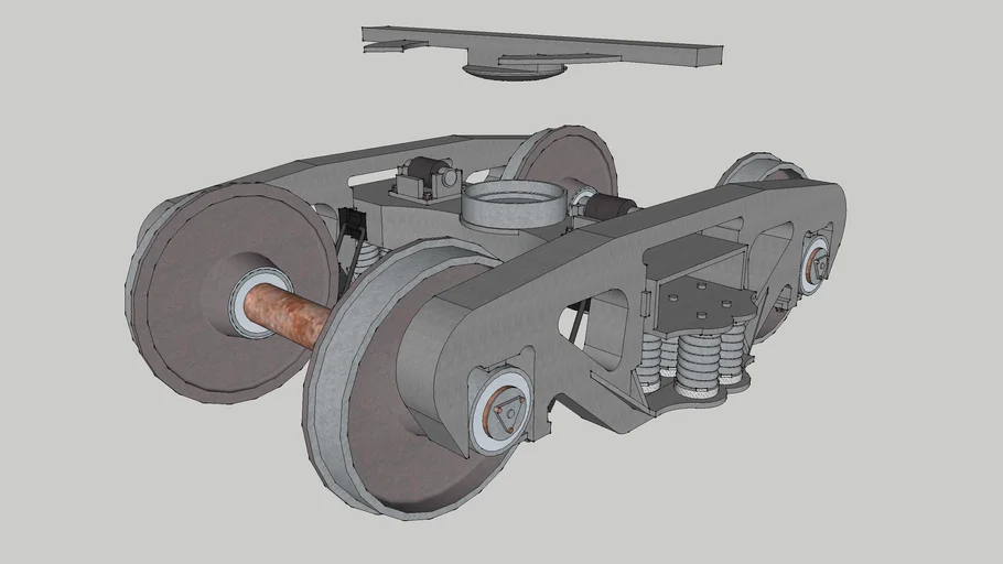 Modern Railroad Truck | 3D Warehouse