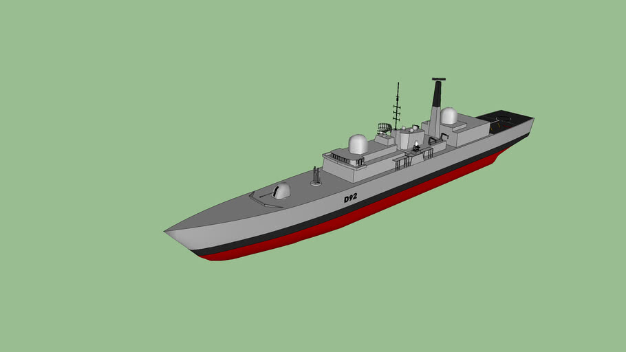 hms-gloucester-type-42-destroyer-batch-3-3d-warehouse