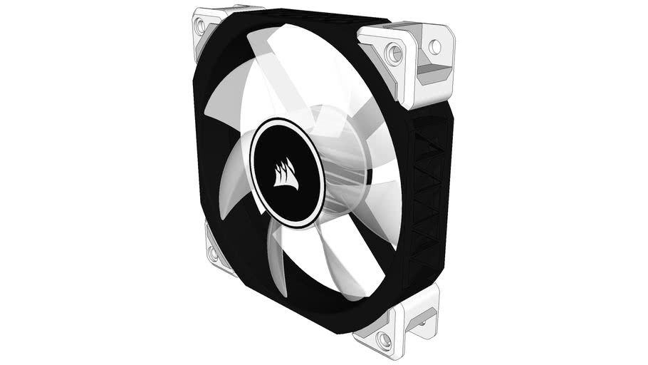 Corsair ML120 PRO LED White 120mm PWM Premium Magnetic Levitation Fan ...