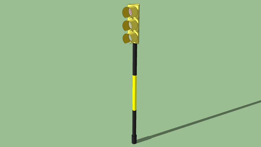 Single LED traffic light | 3D Warehouse