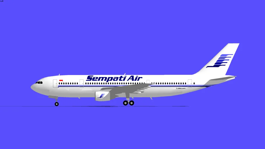 Sempati Air Airbus A300B4-200FF | 3D Warehouse