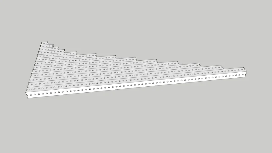 2 Inch Grid Beam Sticks - Small Set | 3D Warehouse
