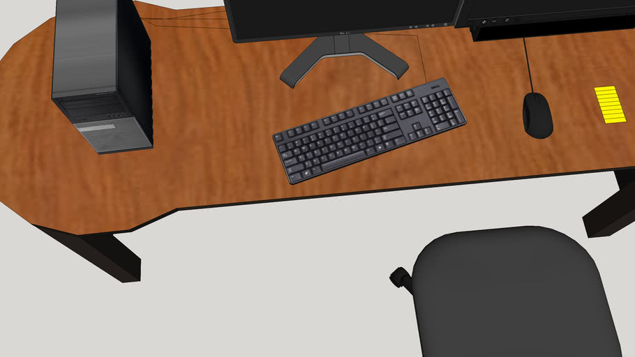 Unique Gaming Desk | 3D Warehouse