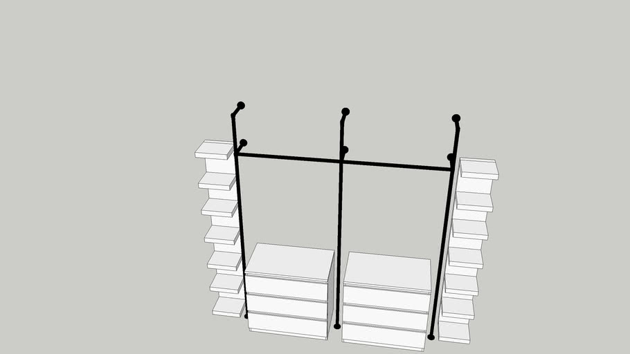 open wardrobe | 3D Warehouse