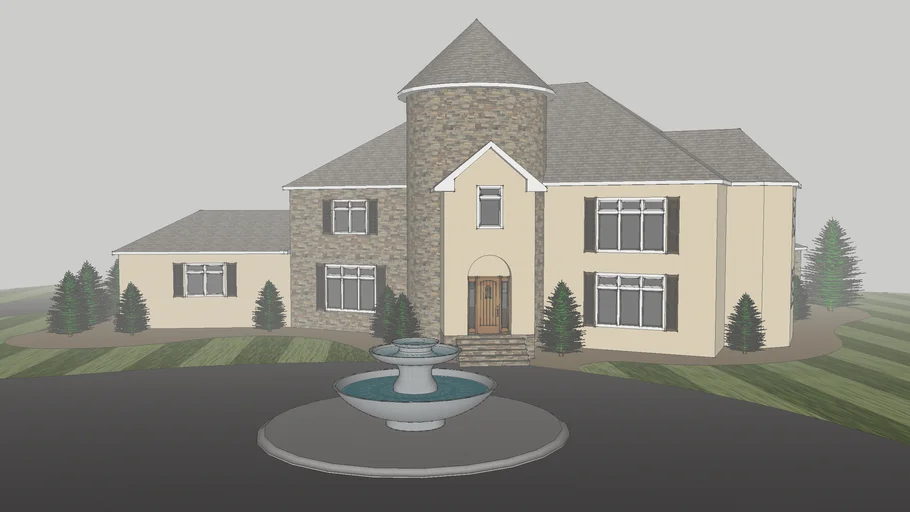 House with Spire | 3D Warehouse