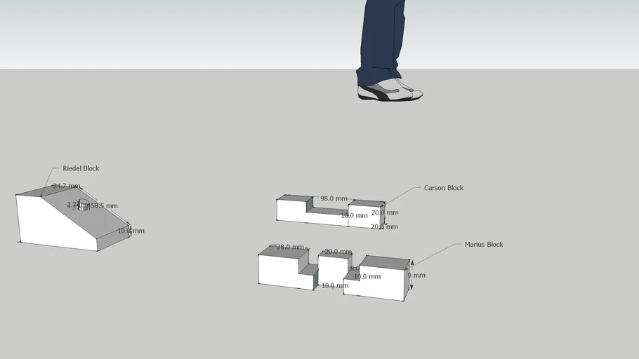 Carson, Riedel, Marius Blocks | 3D Warehouse